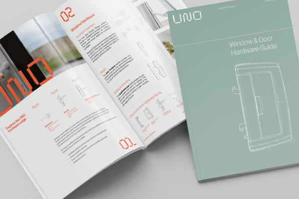 Download the hardware brochure | UNO Windows & Doors